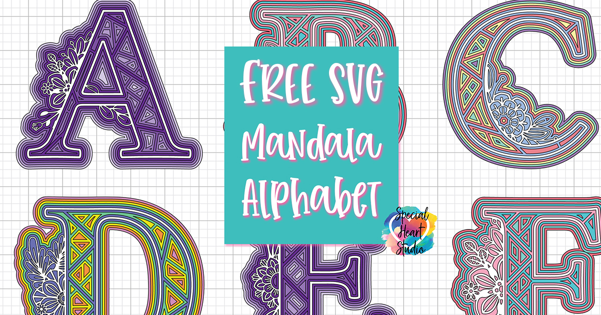 FREE LAYERED ALPHA MANDALA SVG SET Special Heart Studio