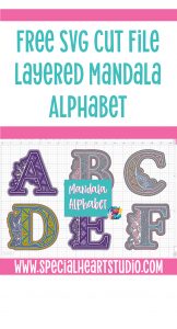FREE LAYERED ALPHA MANDALA SVG SET - Special Heart Studio