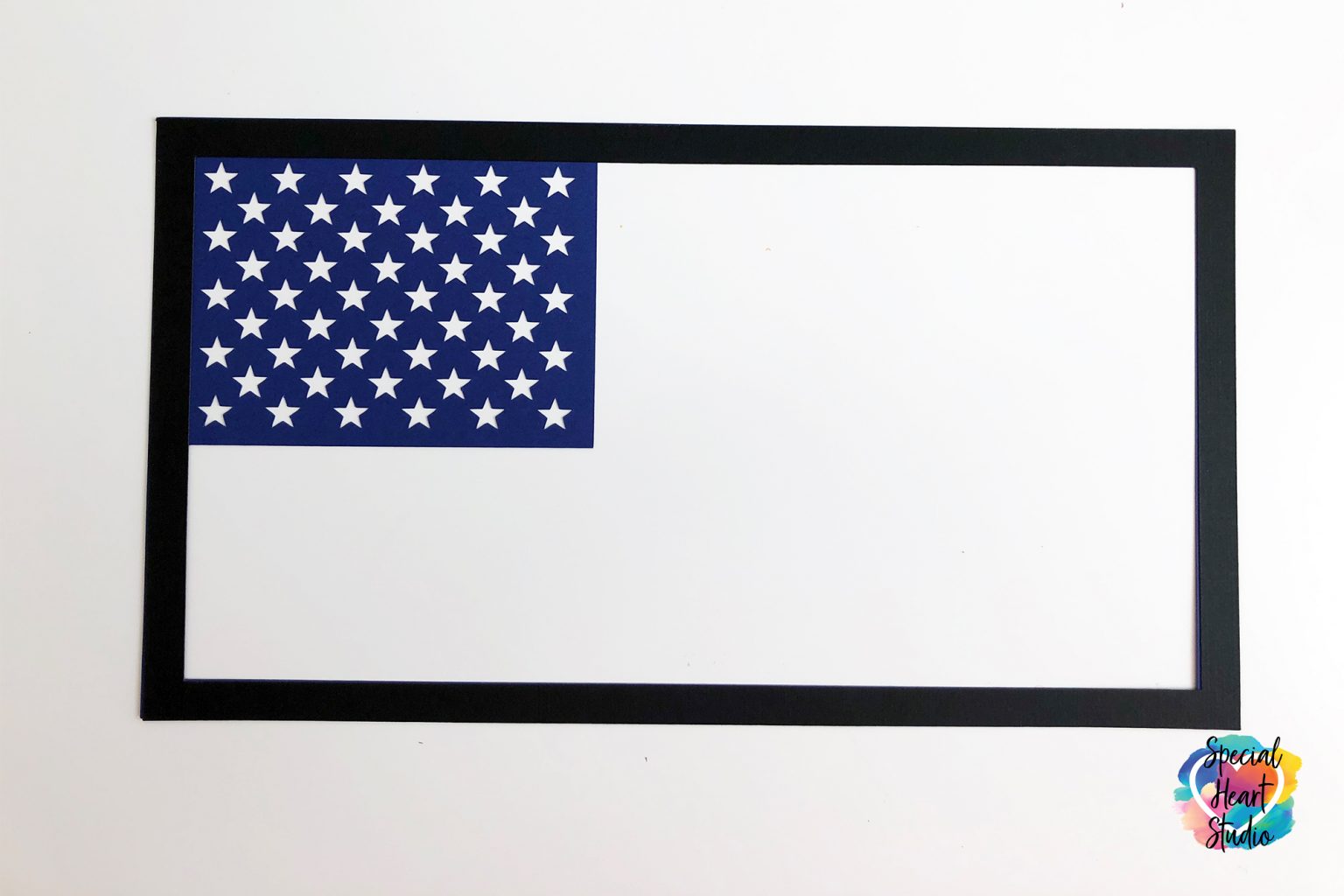 LAYERED AMERICAN FLAG - FREE CUT FILE - SPECIAL HEART STUDIO