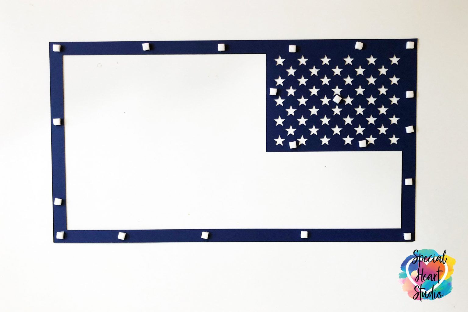 LAYERED AMERICAN FLAG - FREE CUT FILE - SPECIAL HEART STUDIO