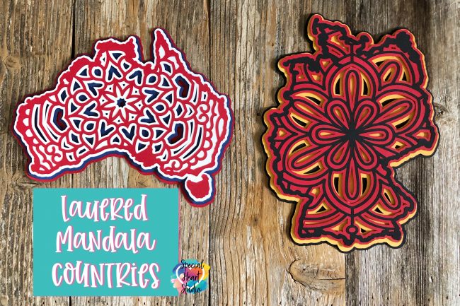 LAYERED MANDALA COUNTRIES CUT FILES - SPECIAL HEART STUDIO
