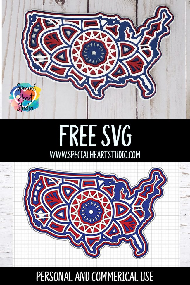 LAYERED MANDALA COUNTRIES CUT FILES - SPECIAL HEART STUDIO
