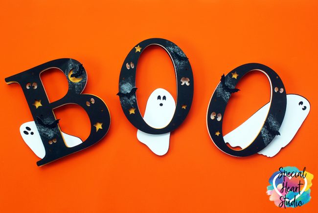 FREE LAYERED BOO HALLOWEEN CUT FILE - SPECIAL HEART STUDIO