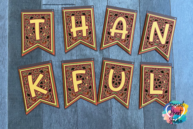 LAYERED THANKFUL BANNER - SPECIAL HEART STUDIO