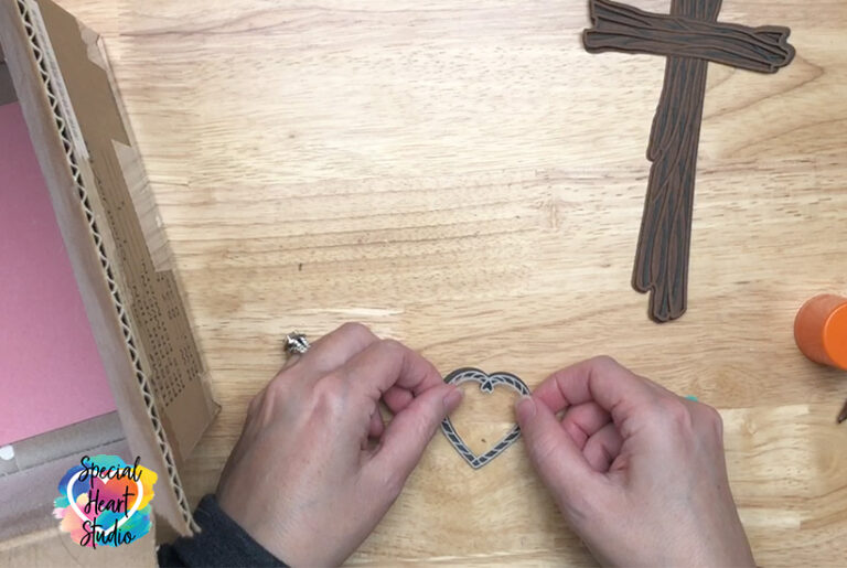How To Make A Wood Look Cross From Cardstock - Special Heart Studio