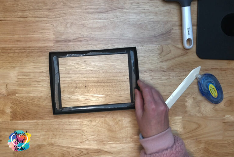 How To Make A Cardstock Shadow Box Frame - Special Heart Studio
