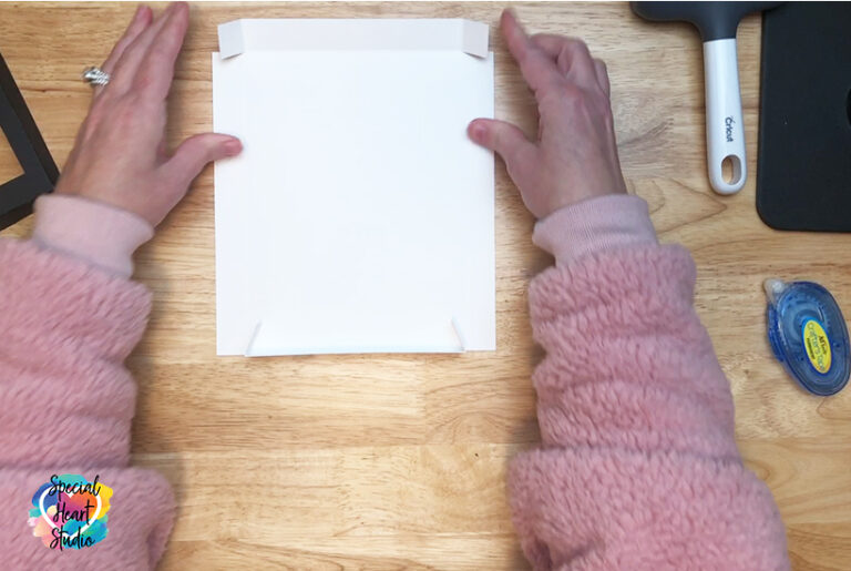 How To Make A Cardstock Shadow Box Frame - Special Heart Studio