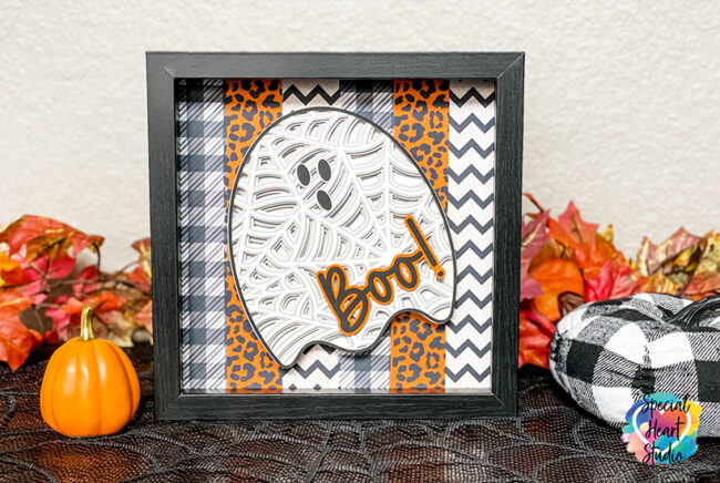 Layered Ghost SVG with Printable Background - Special Heart Studio