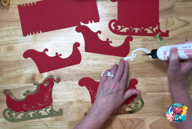 3D SANTA SLEIGH: HOW TO CUT AND ASSEMBLE SANTA'S SLEIGH