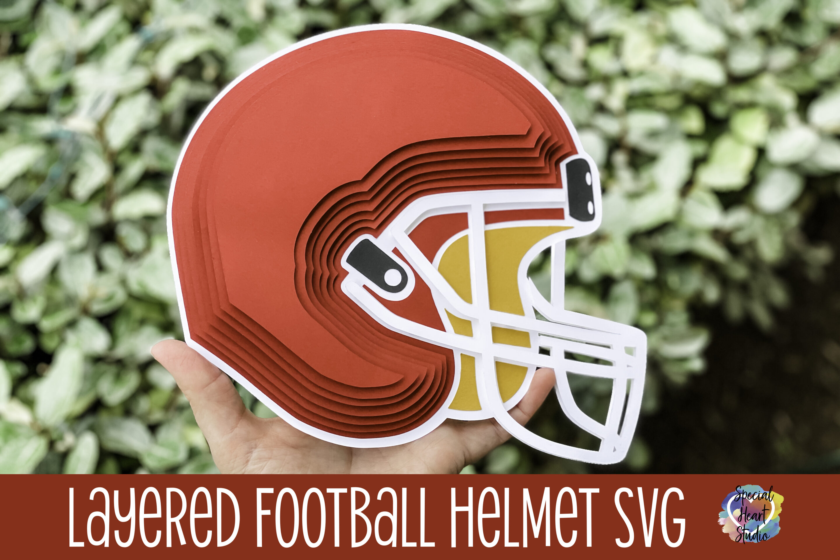HOW TO CUT AND ASSEMBLE A LAYERED FOOTBALL HELMET - Special Heart Studio
