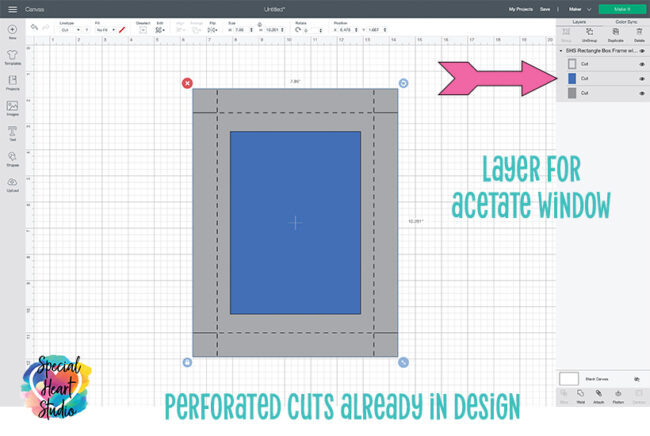 How To Make A Cardstock Shadow Box Frame - Special Heart Studio