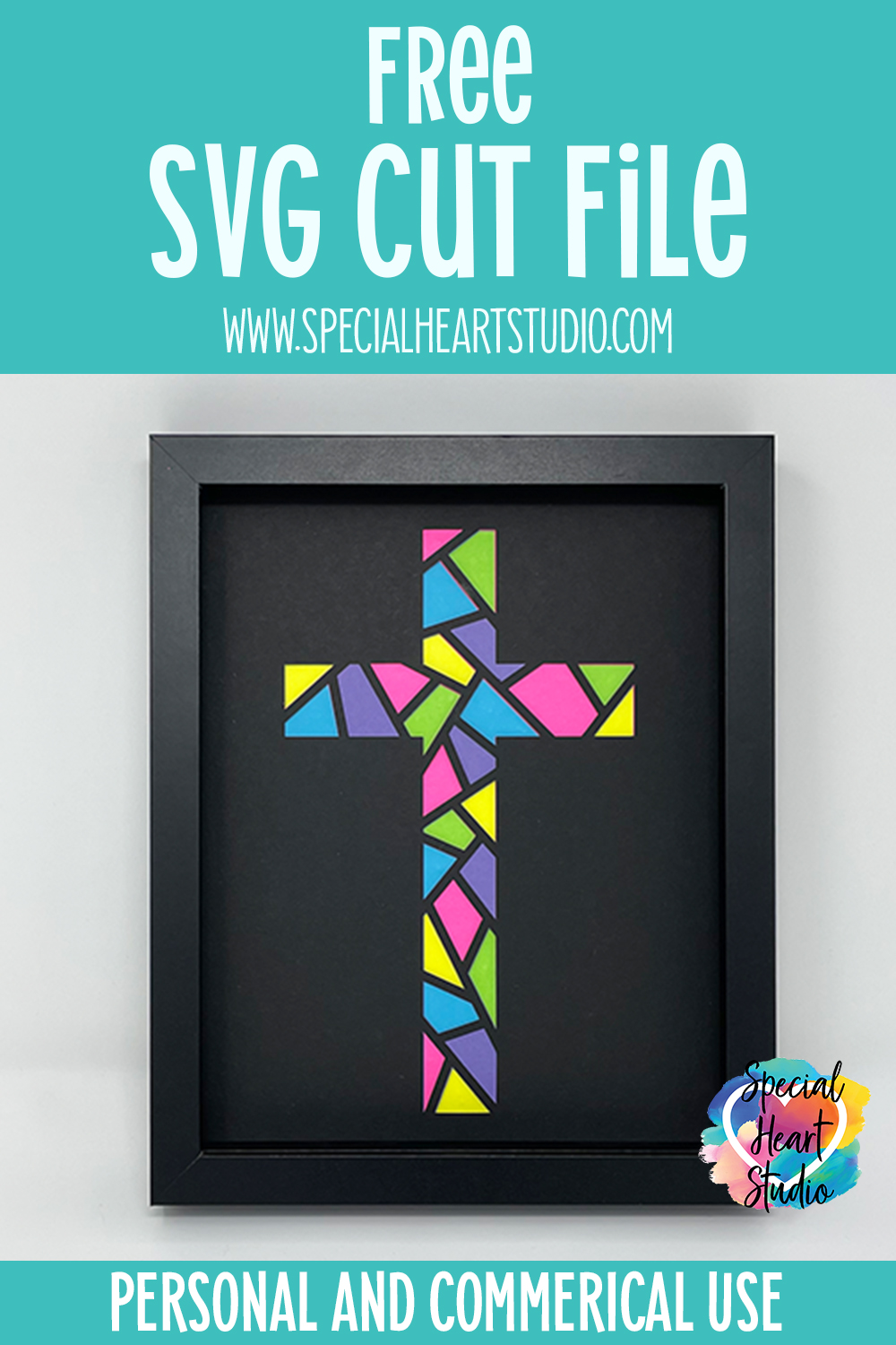 Make A Stained Glass Cross With Cardstock - Special Heart Studio