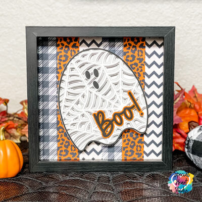 Layered Ghost SVG with Printable Background - Special Heart Studio
