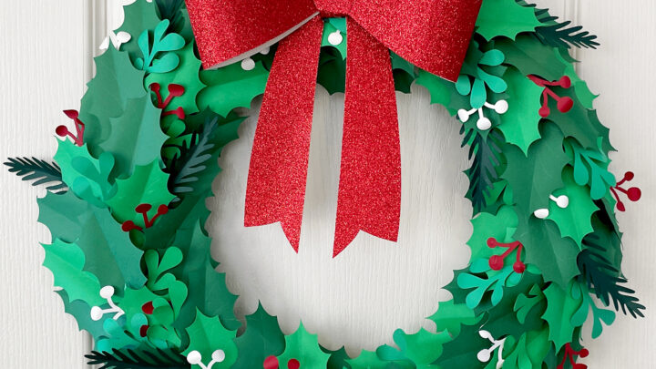 How To Make A Paper Christmas Wreath Special Heart Studio