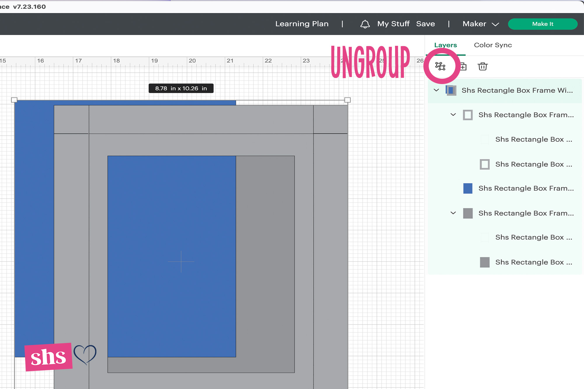 How To Make A Cardstock Shadow Box Frame - Special Heart Studio